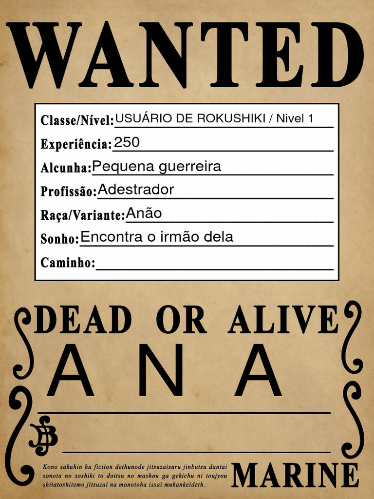 Ficha-OP-RPG-Editavel ana (1) | PDF