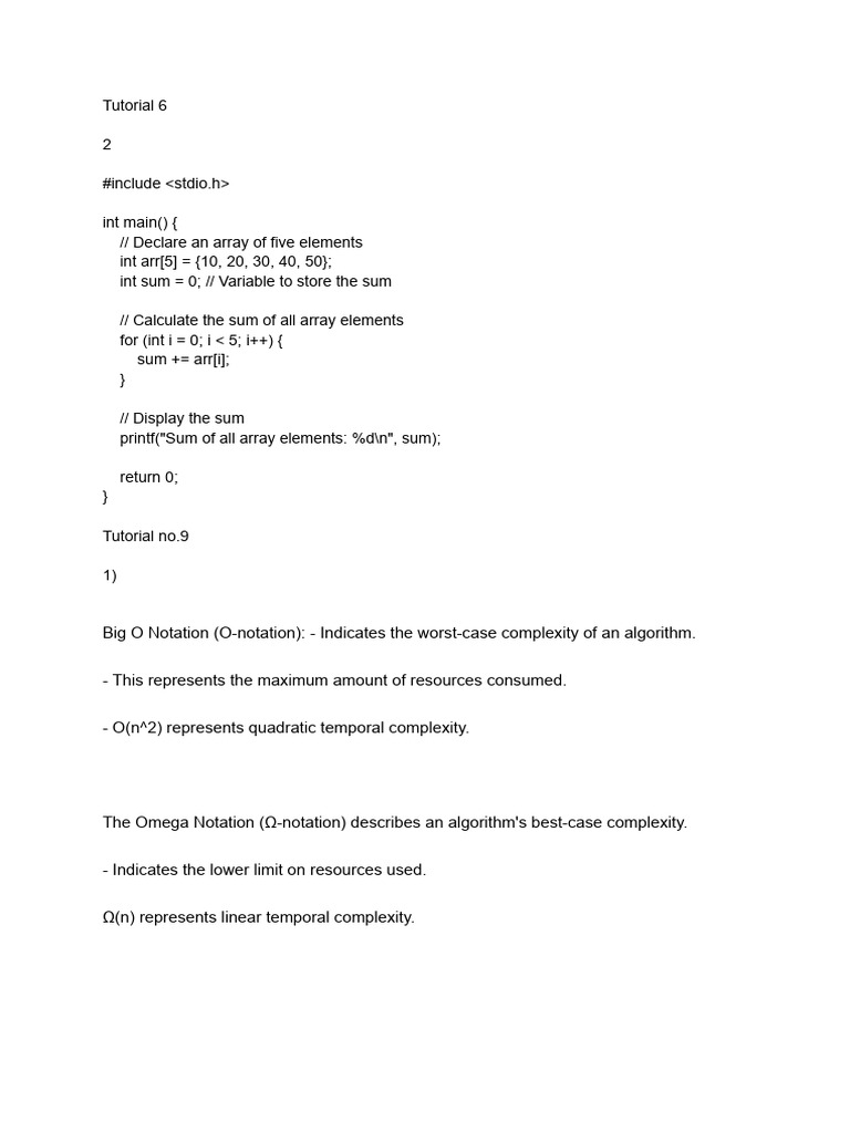 Tutorial 6 | PDF | Science & Mathematics