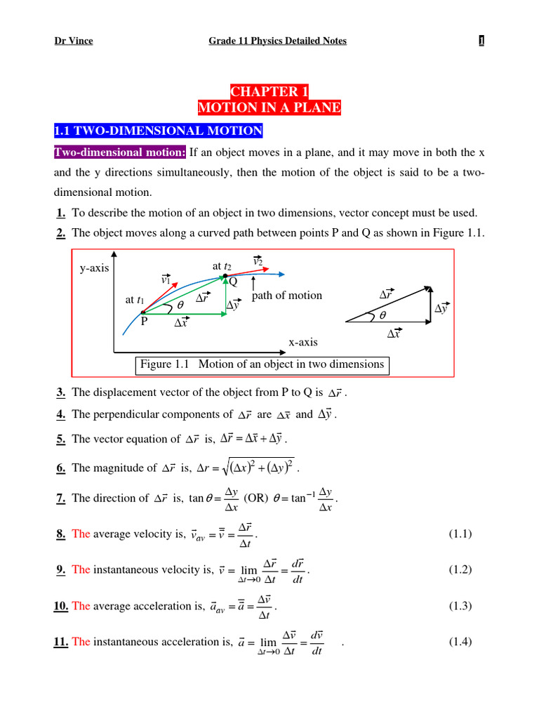 DrVince G11 Vol01 Book | PDF | Euclidean Vector | Acceleration
