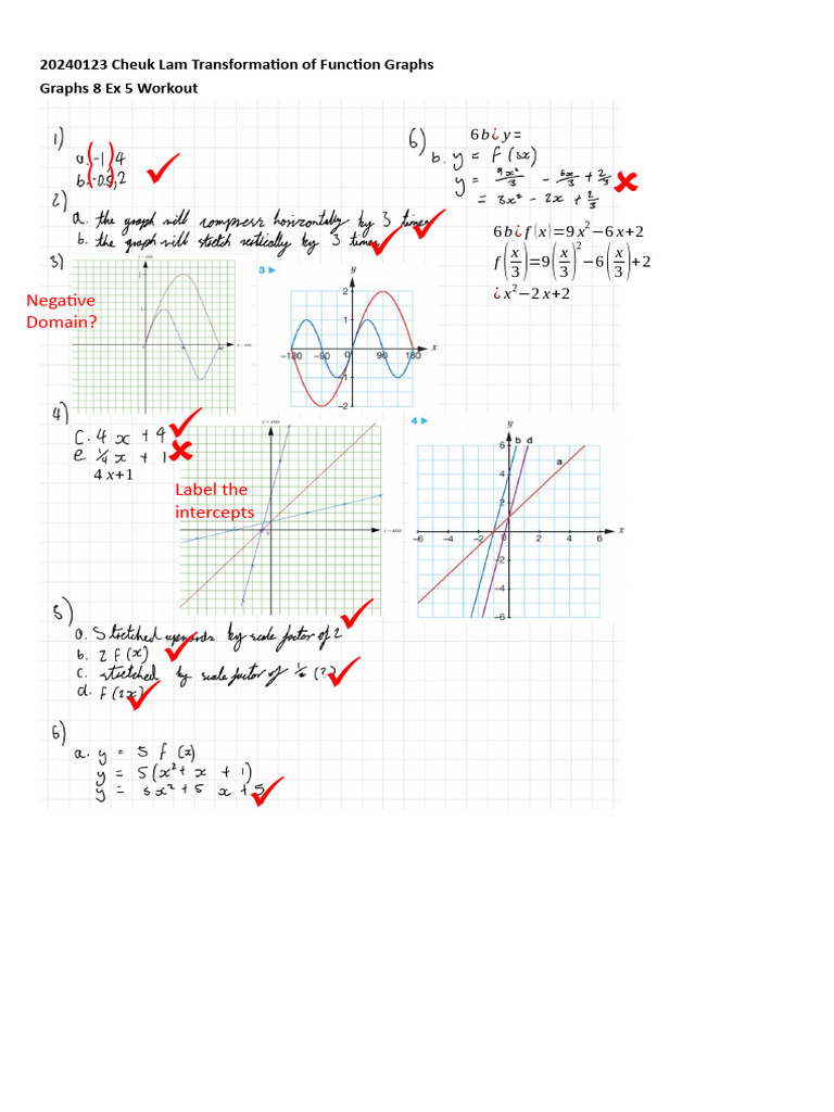 Graphs 8 Ex 5 Workout | PDF