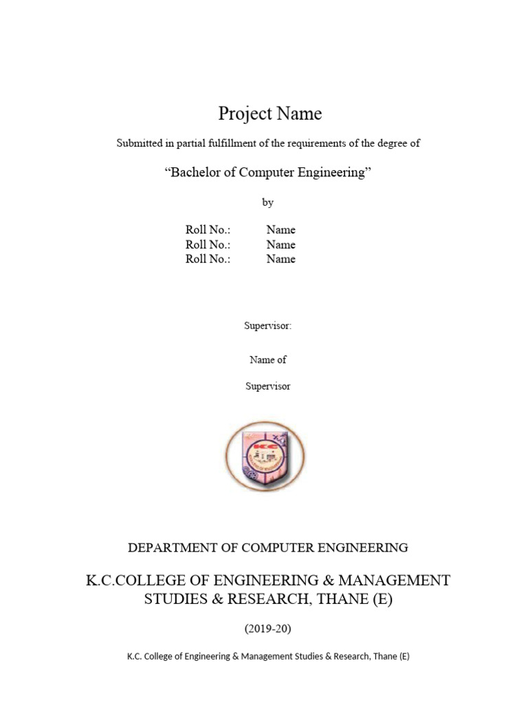 Sem VII Project Report Format | PDF | Computing