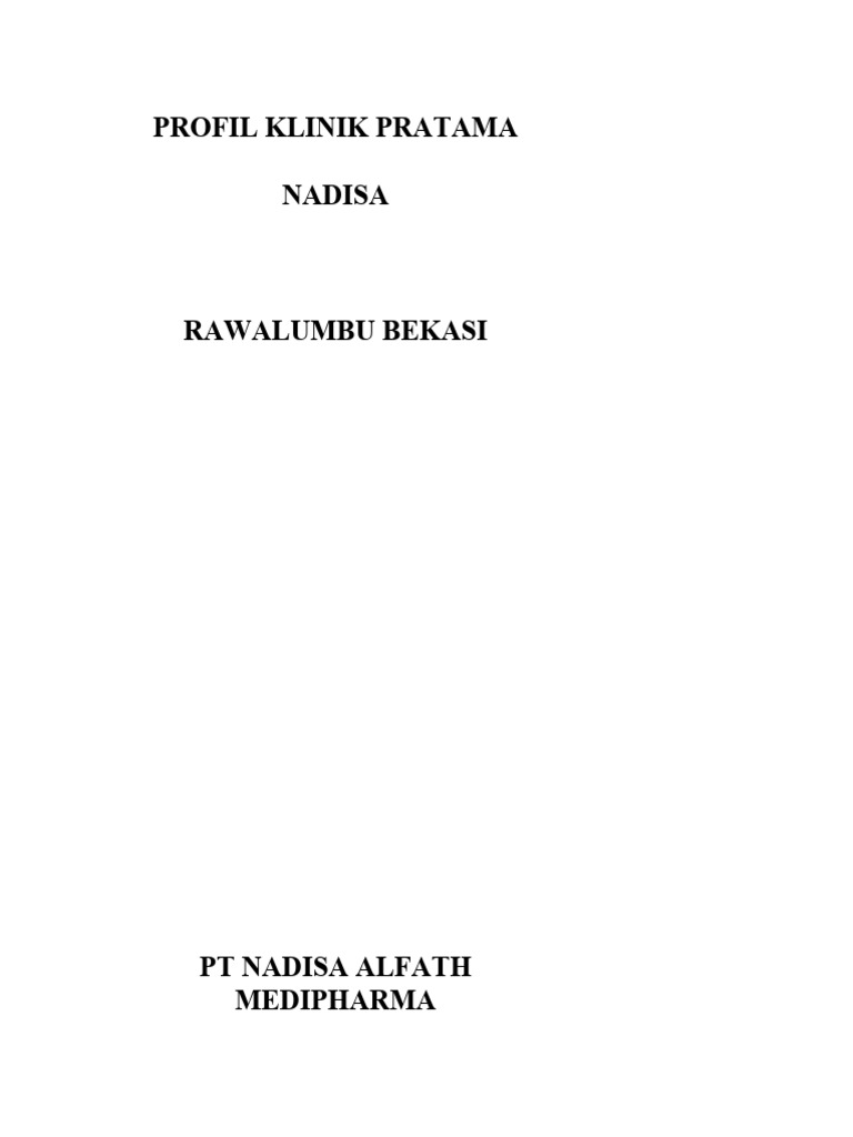 Profil Klinik Pratama Pdf
