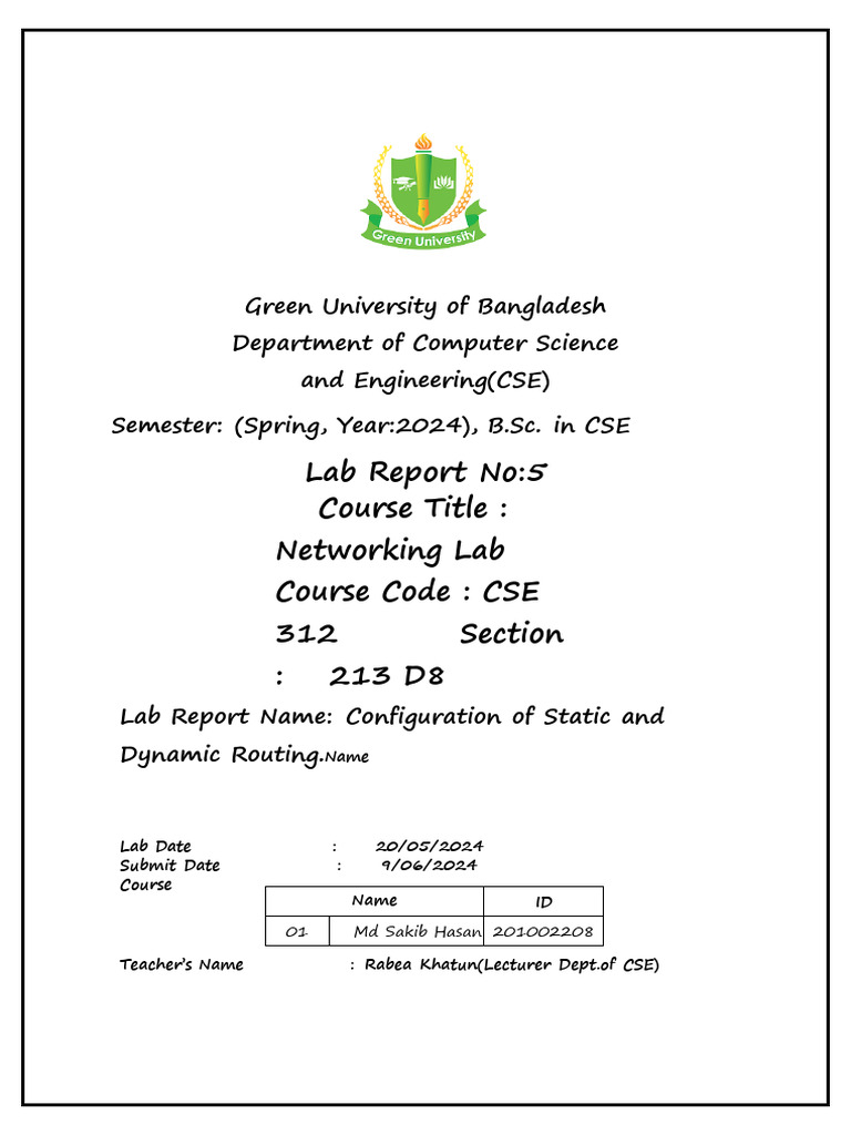 NAT Configuration in Networking Lab | PDF | Internet Protocols | Ip Address