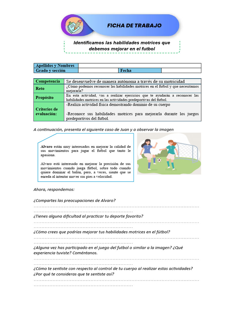 Ficha de trabajo 3°4° | PDF