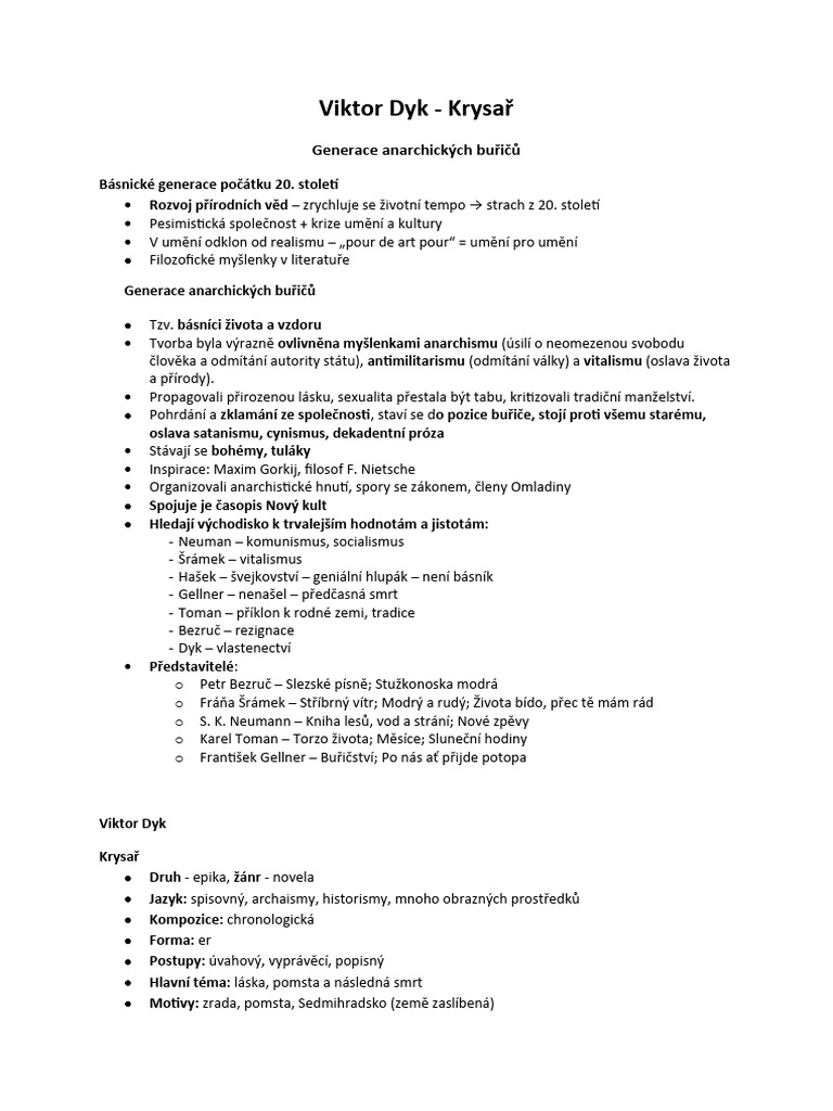 V. Dyk - Krysař | PDF