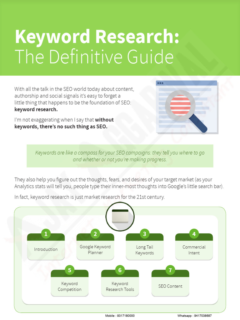4. Keyword Research Guide | PDF | Search Engine Optimization | Websites