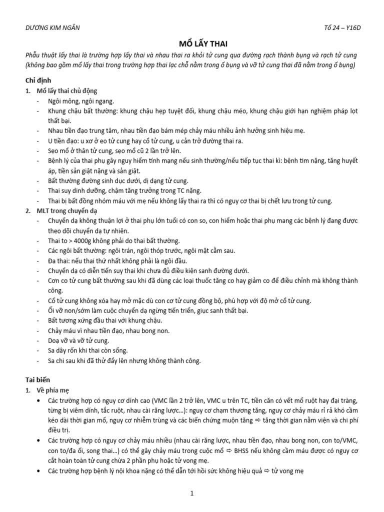 17. Mổ lấy thai | PDF