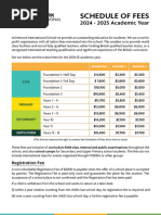 Fee Structure 2025 | PDF