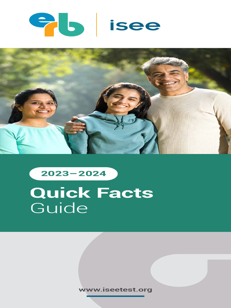 ERB ISEE QuickFacts Guts WEB | PDF | Multiple Choice