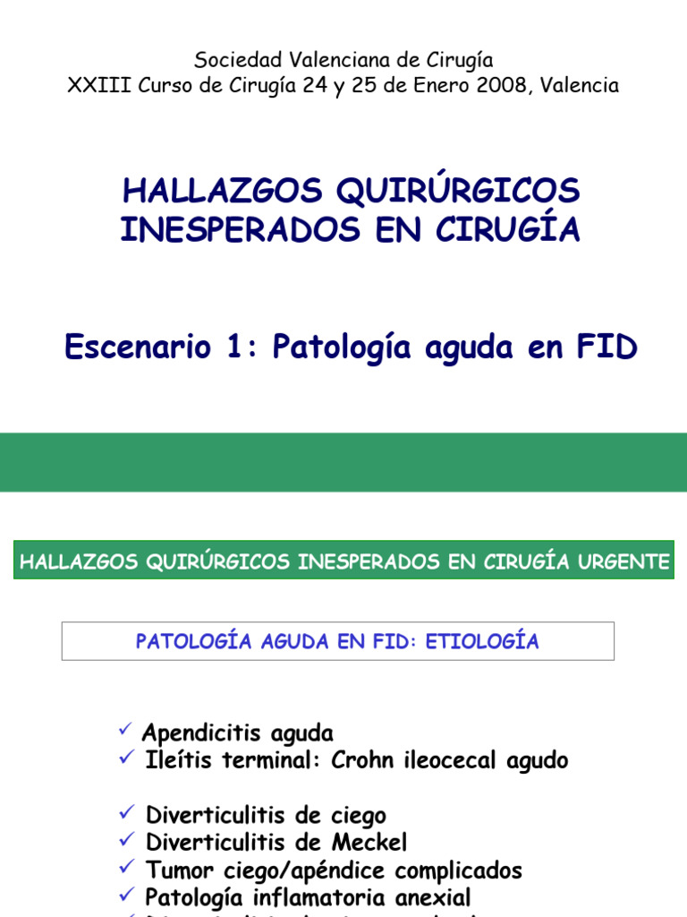 Escenario 1 | PDF | Cirugía | Especialidades Medicas