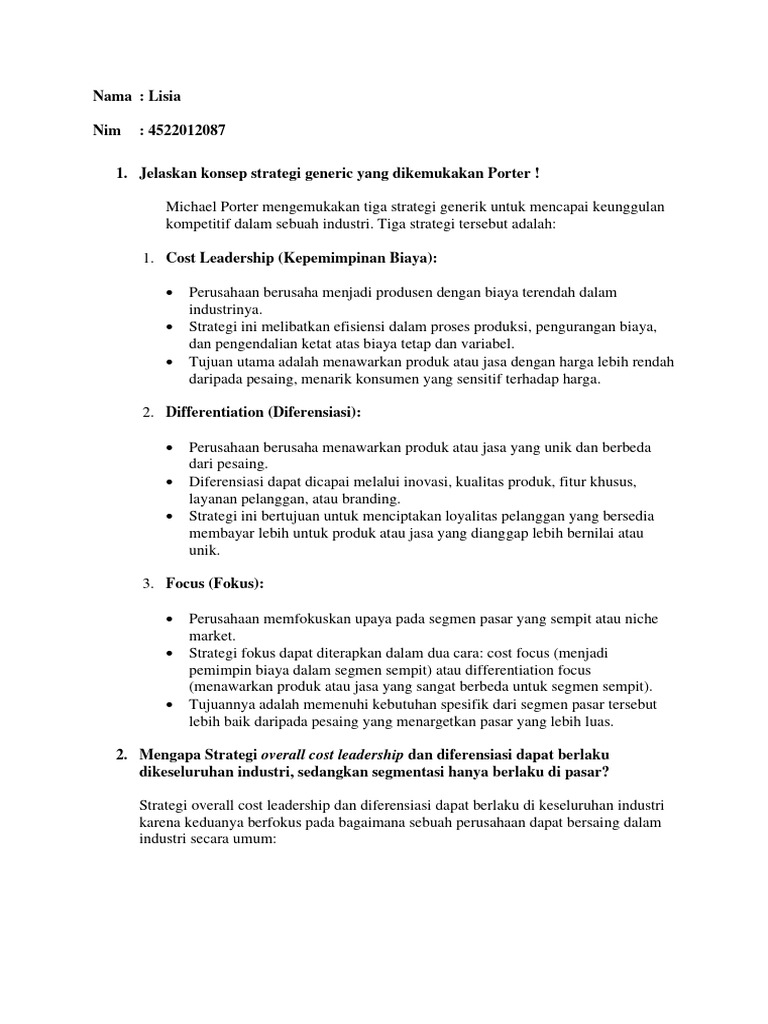 Chapter 4 Kerangka Perumusan Strategi Operasional | PDF | Bisnis