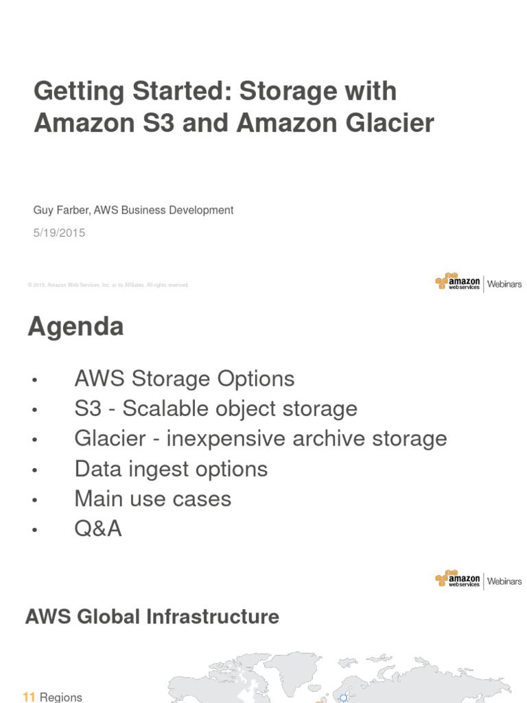 S3glacierwebinar 150527184110 Lva1 App6892 | PDF | Amazon Web Services | Computer Engineering