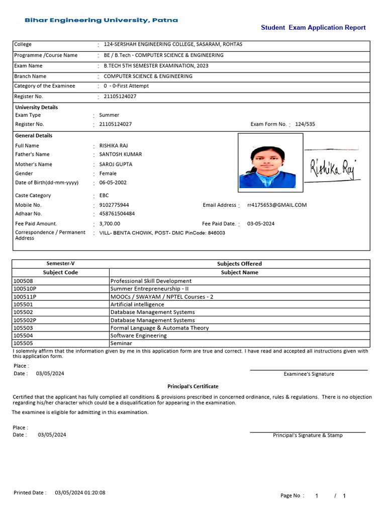 SS Examapplicationcoe RPT | PDF | Computer Science | Computing
