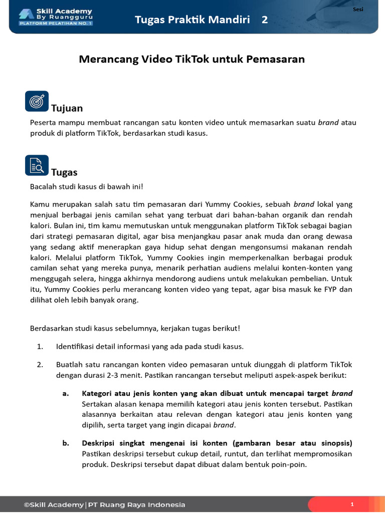 TPM 1. Tiktok Maman | PDF