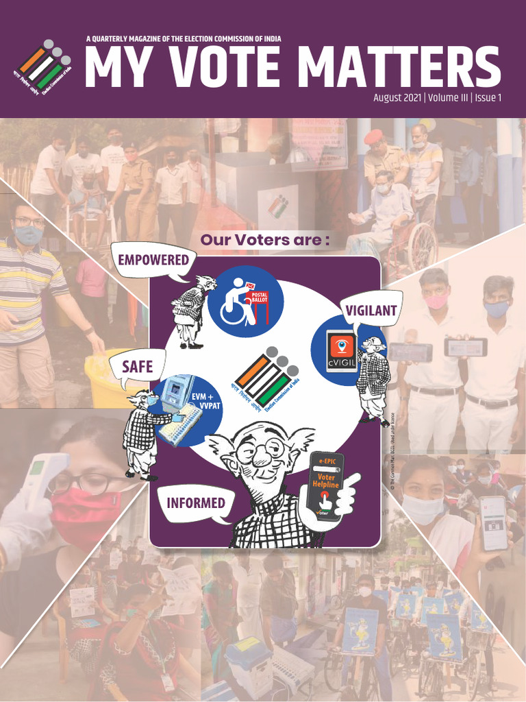 My Vote Matters, ECI Magazine V3 Issue - 1 August 2021 | PDF | Absentee ...