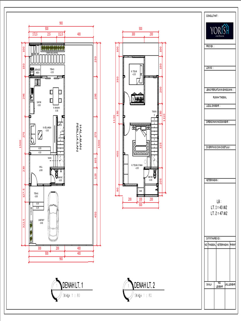 DENAH 9 X 15 REV-1 | PDF