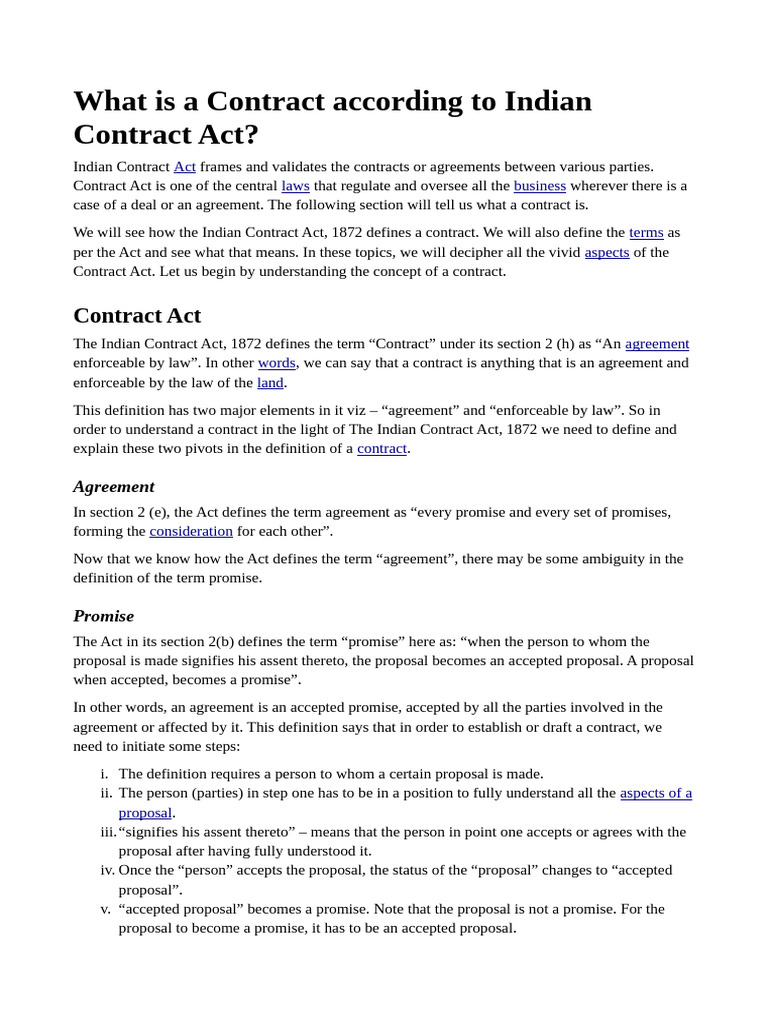 What Is A Contract | PDF | Law Of Obligations | Business Law