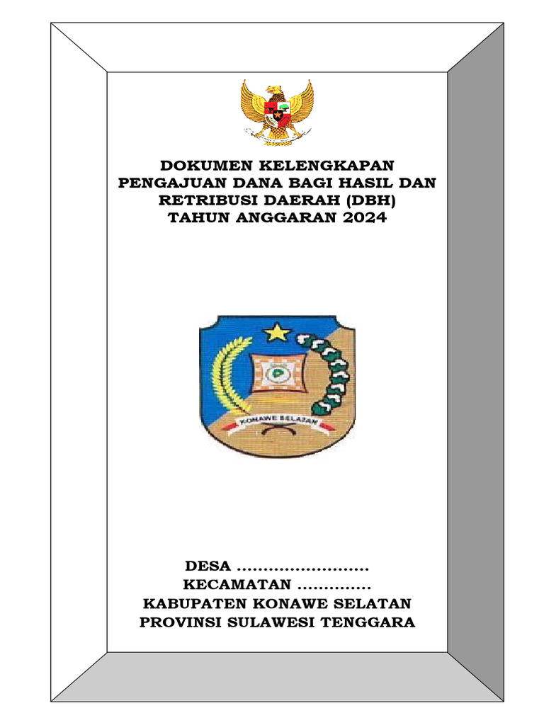 Dokumen Pengajuan DBH Tahun 2024 | PDF