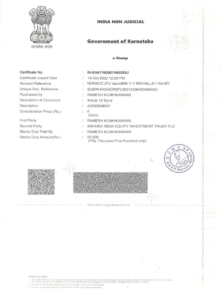 Kaynes - Share Purchase Agreement - Fully Executed-Ashoka - Compressed ...