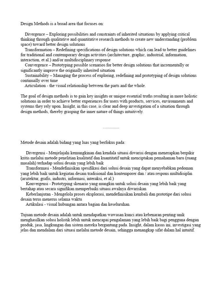 Metode Desain dan Kaizen | PDF