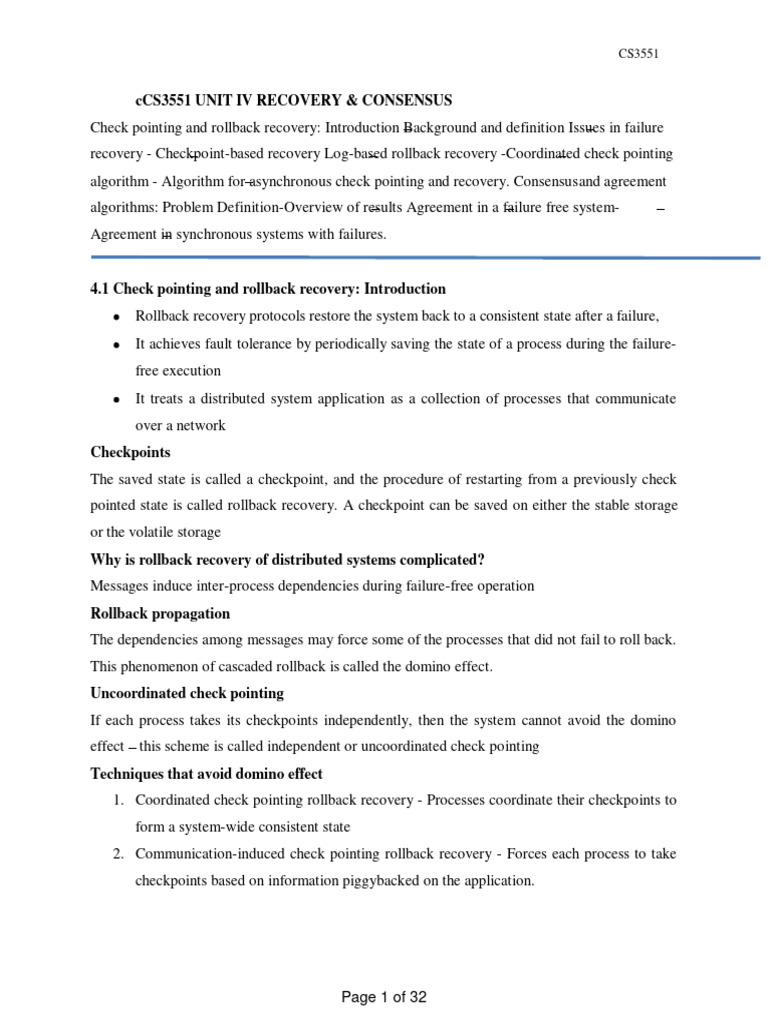 DC Unit4 | Download Free PDF | Distributed Computing | Computer Programming DC Unit4 | Download Free PDF | Distributed Computing | Computer Programming