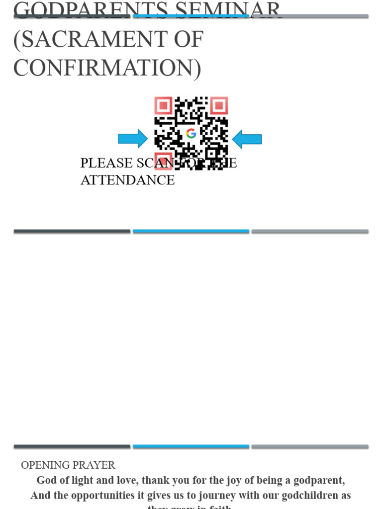 Godparents Seminar: Confirmation Guide | PDF | Confirmation | Godparent