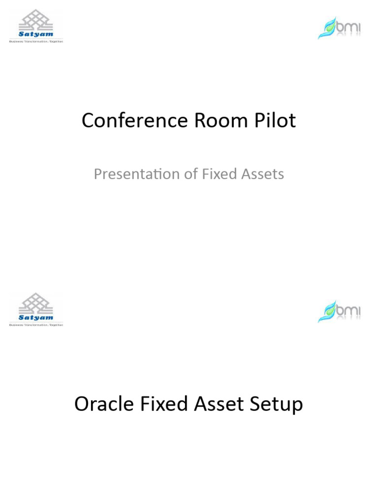 Oracle Fixed Assets Setup Guide | PDF | Depreciation | Accounts Payable