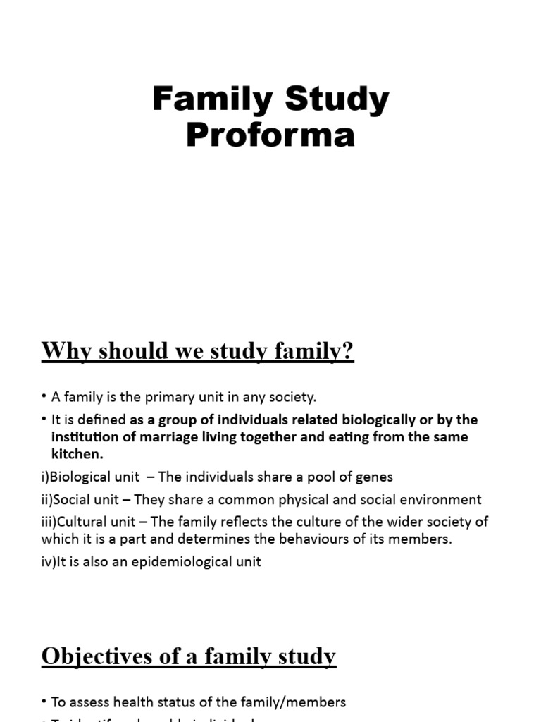 Family Study and Health Assessment | PDF | Slum | Family