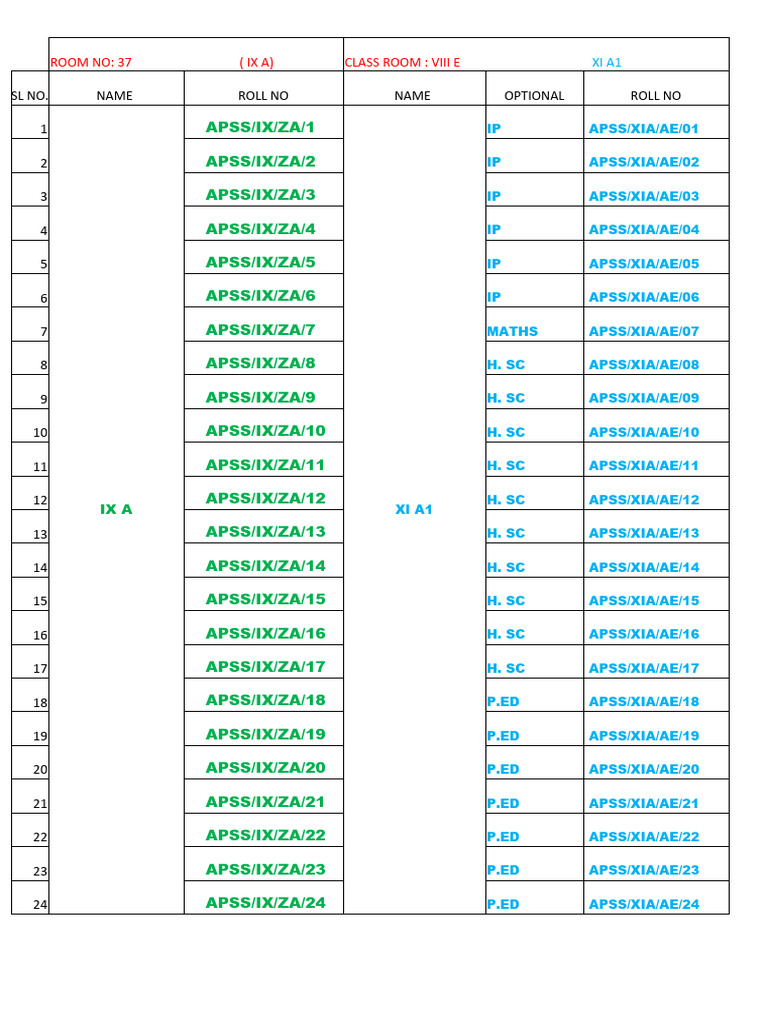 SEATING IX & XI | PDF