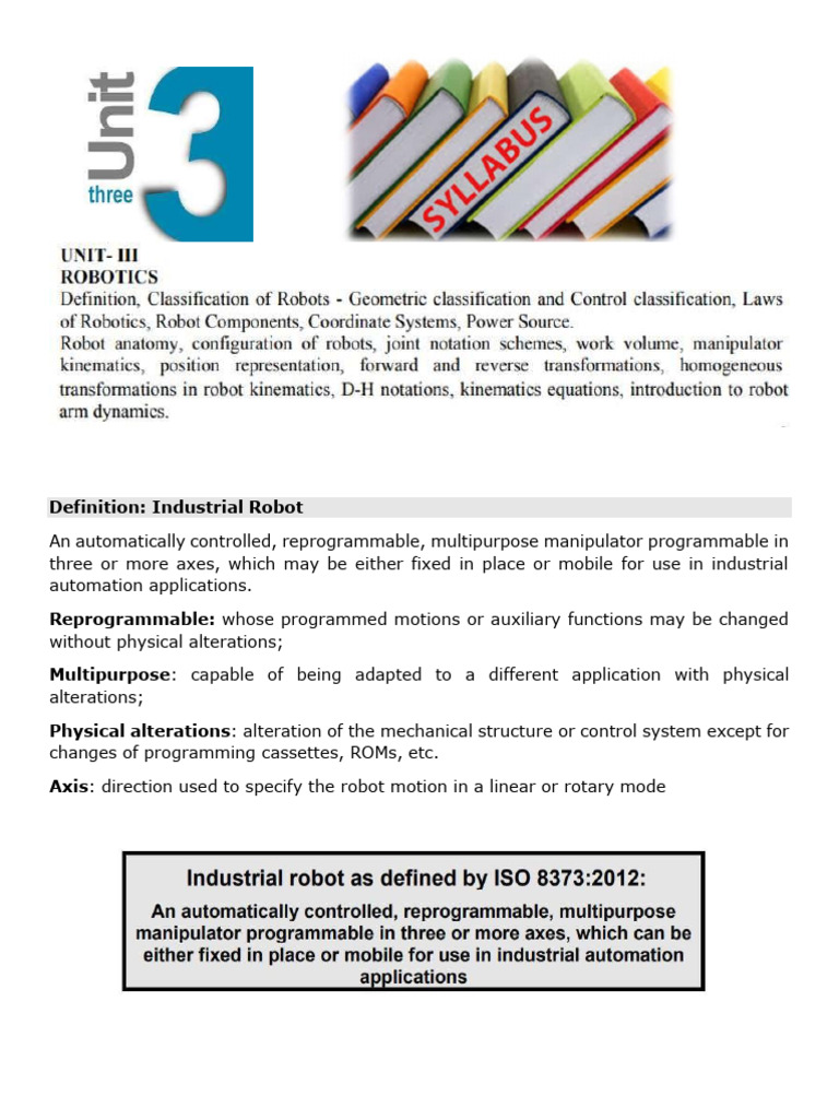 Unit_III_A&R_KOE-091 | PDF | Kinematics | Mechanical Engineering