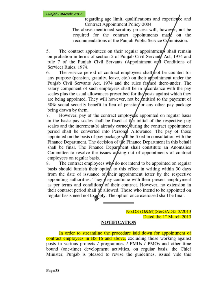 Notification For Regulation | PDF | Employment | Pension