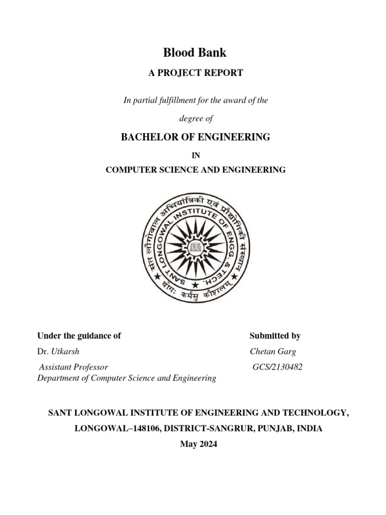 Blood Bank Report (Finale) New | PDF | Android (Operating System) | Internet Information Services