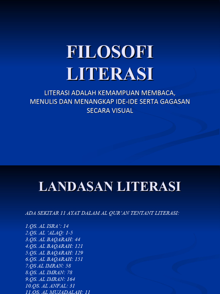 Filosofi Literasi & Aqidah Islamiyah | PDF | Kajian Bahasa Asing