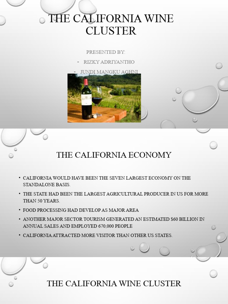 The California Wine Cluster | PDF | Wine | California Wine