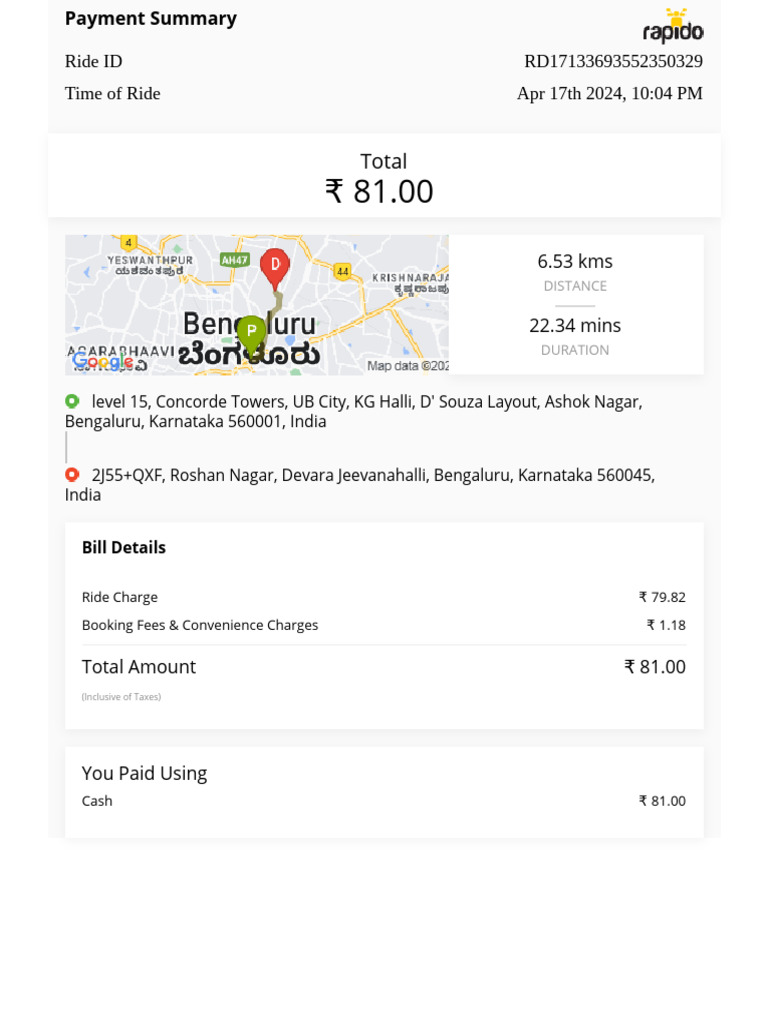 Rapido | PDF | Invoice | Taxation