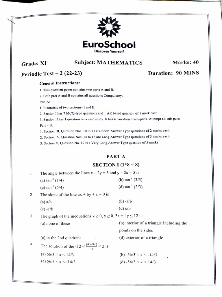 PT 2 Maths | PDF | Mathematics | Graph Theory