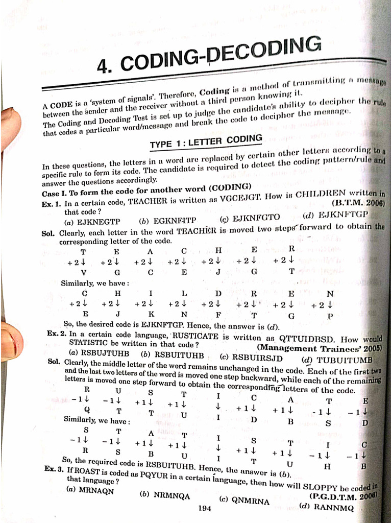 4 Coding Decoding | PDF