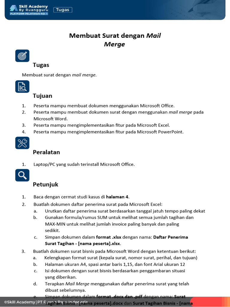 Membuat Surat Dengan Mail Merge - TEDY SETIADI | PDF | Karier ...