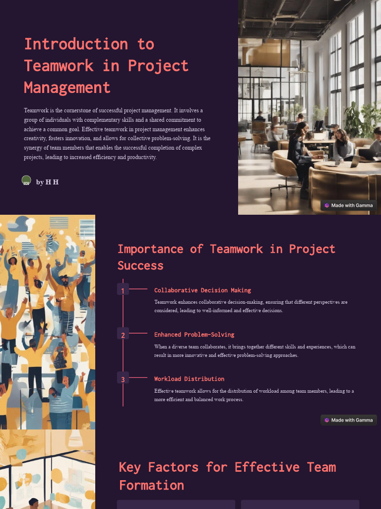 Introduction To Teamwork in Project Management | PDF | Cognition | Business