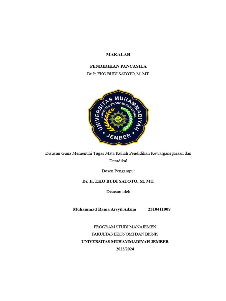 Muhammad Rama Arsyil Adzim - 2310411008 | PDF