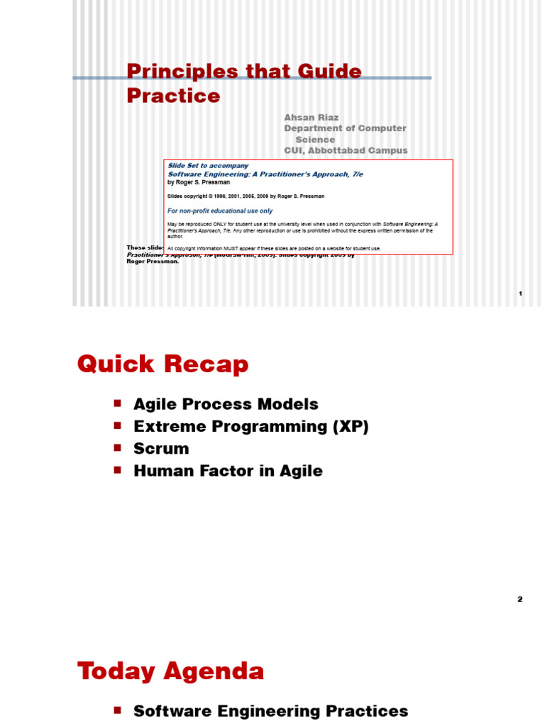 Lecture 8 | PDF | Agile Software Development | Software Development Process