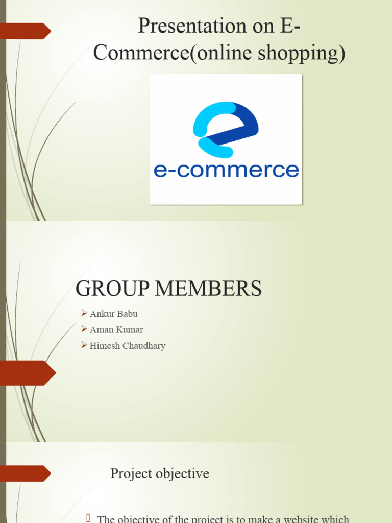 E Commerce Presentation | PDF