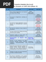 Schedule CSAB Special 2025 | PDF