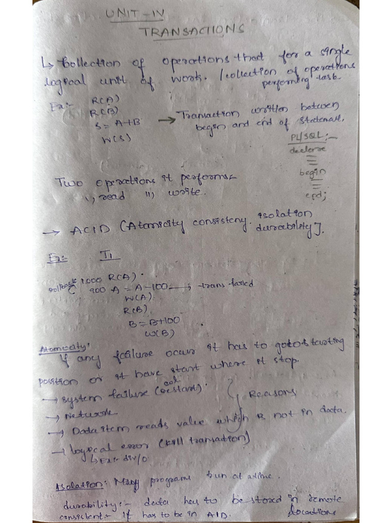 Dbms Unit4 Pdf 