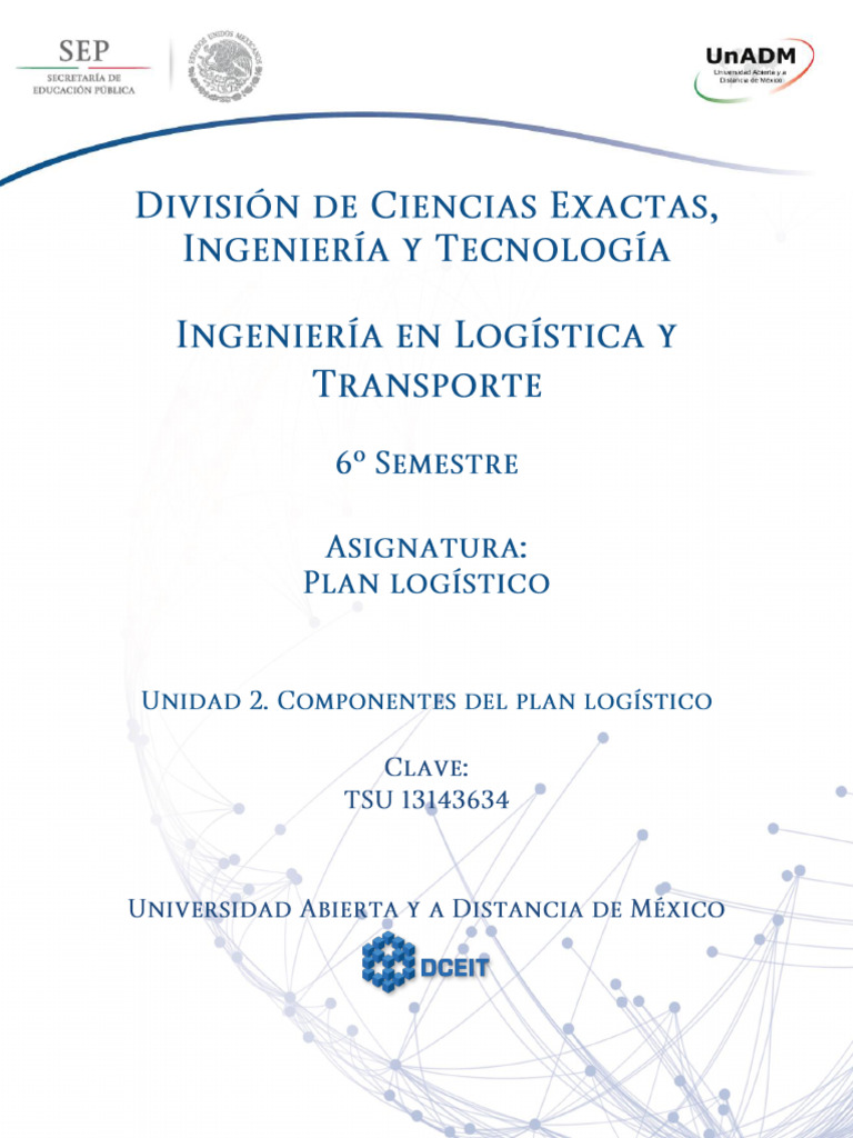 LPLG U2 Contenido | PDF | Logística | Lean Manufacturing