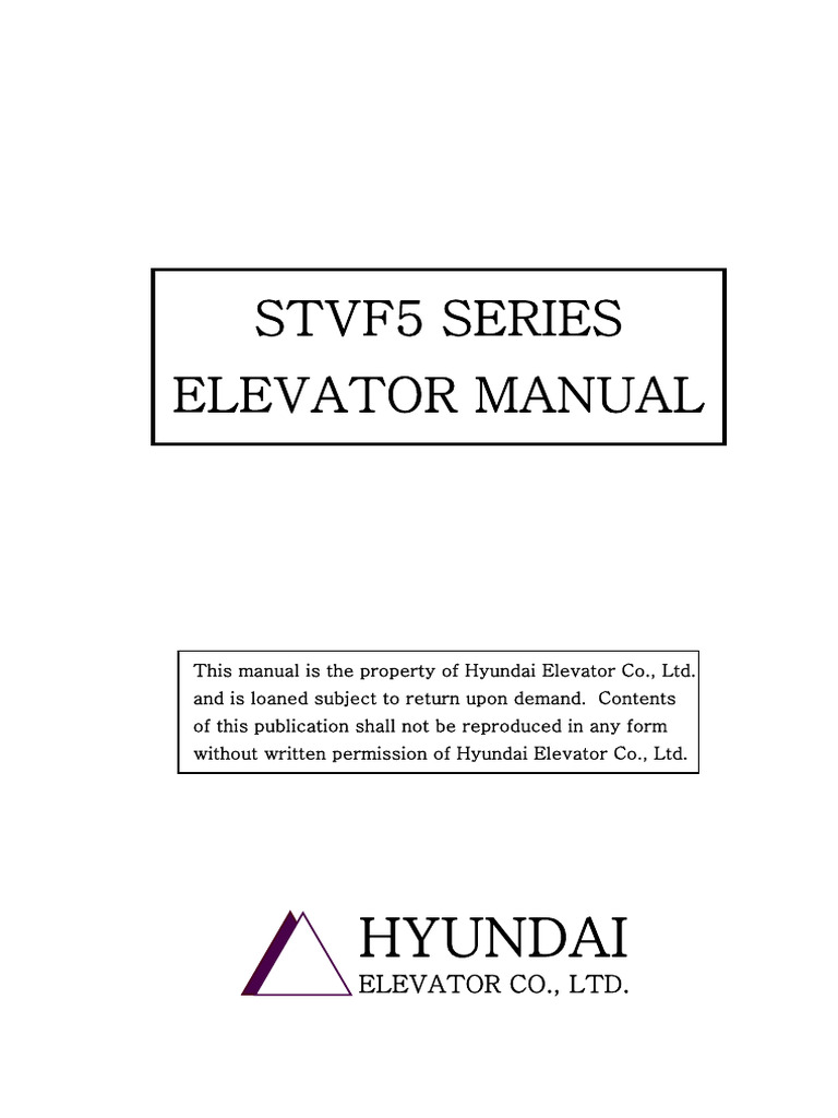 STVF5 - SSVF5 Installation & Adjusting | Download Free PDF | Elevator | Electrical Wiring