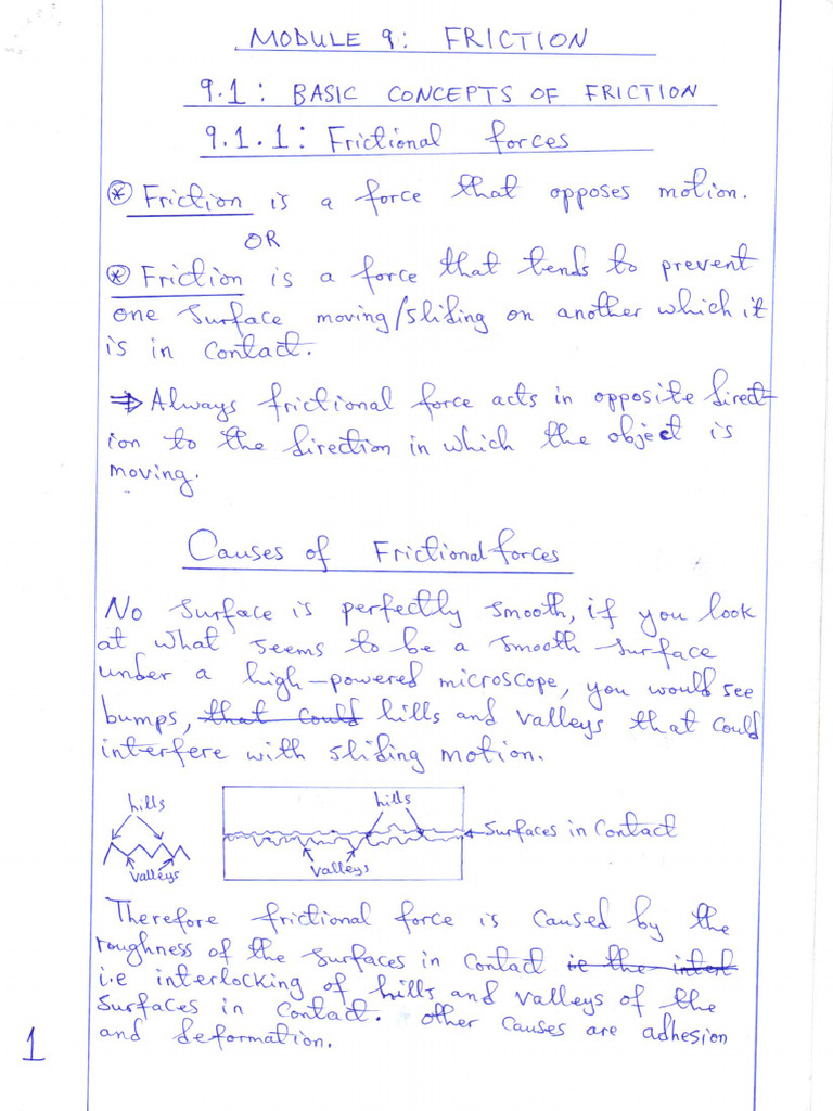 MODULE 9 - FRICTION | PDF