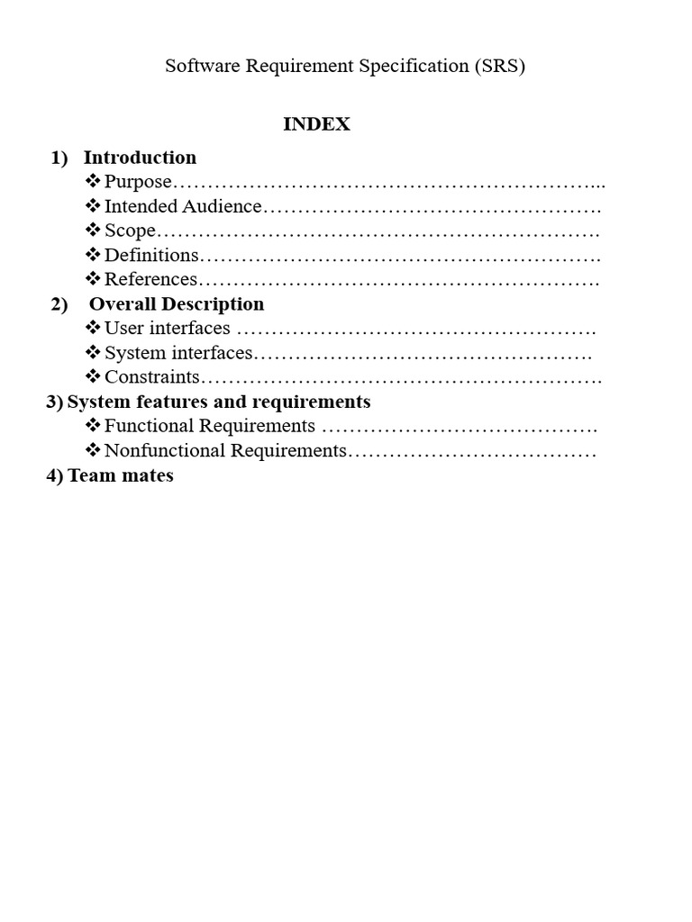 Software Requirement Specification | PDF | User (Computing) | Databases