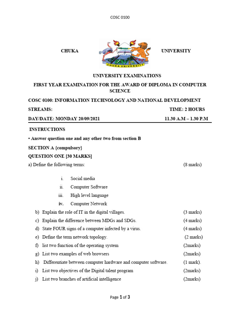 Cosc 0100 | PDF | Artificial Intelligence | Intelligence (AI) & Semantics