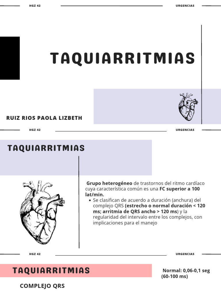 Taquiarritmias 20240312 054730 0000 | PDF | Electrocardiografia ...